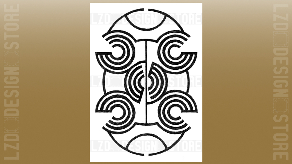 Geometric Continuous Form A5 Print - GCFSA5P2021.13