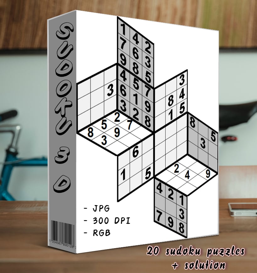 20 Sudoku 3D puzzles