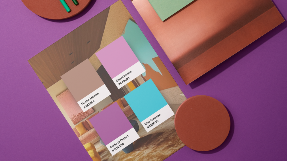 Vibrant Interior Color Palette – Editable Canva Template