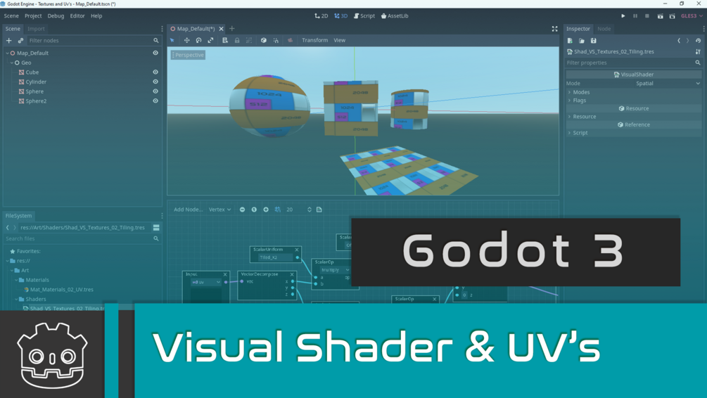 Godot - Visual Shaders and UV's