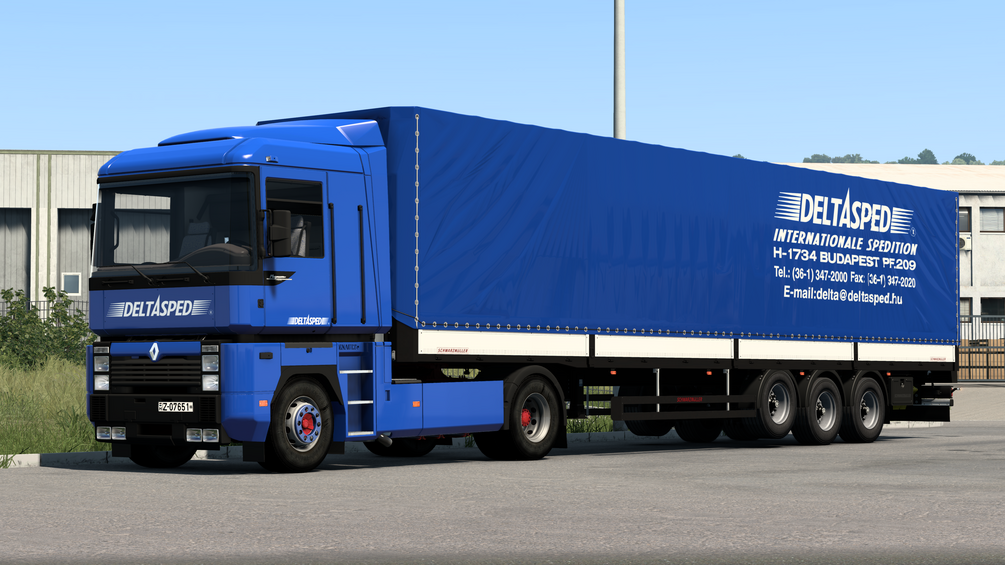 DELTASPED skin combo for Renault Magnum INTEGRAL by Krille and Schwarzmuller SPA3E from Schumi .ETS2