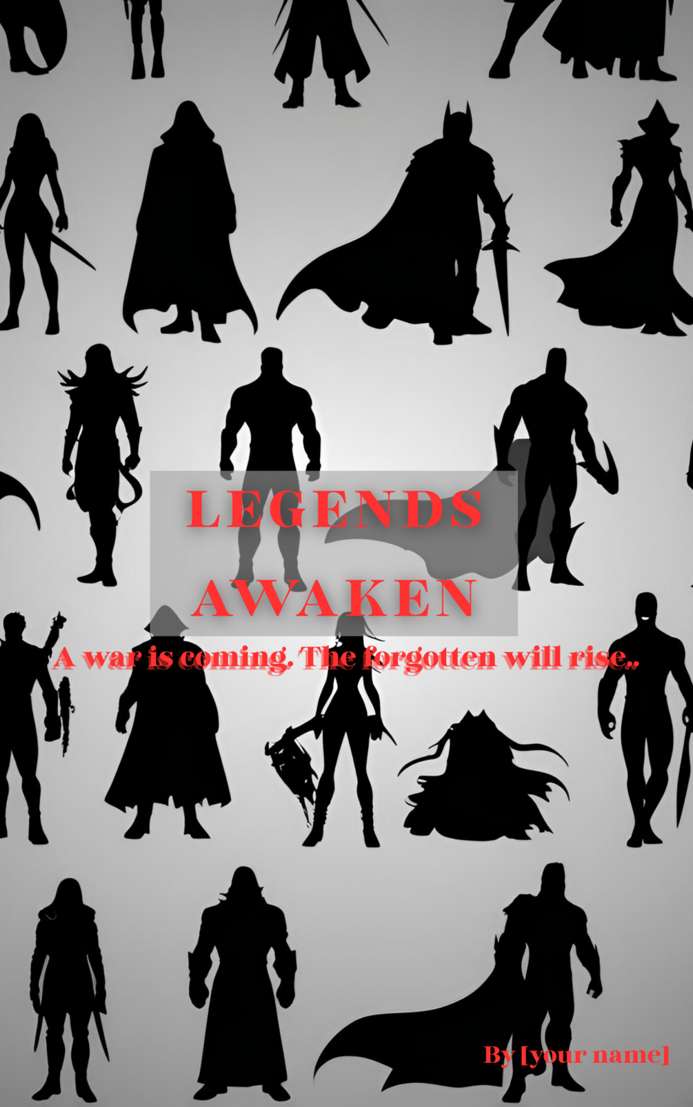 Editable Fantasy Book Cover Template - Legends Awaken