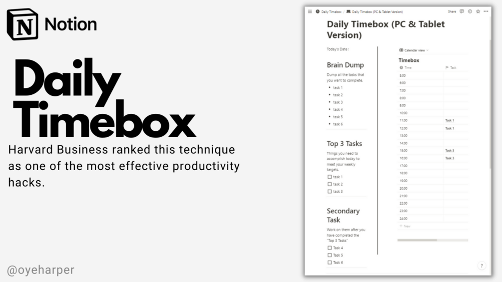 Daily Timebox