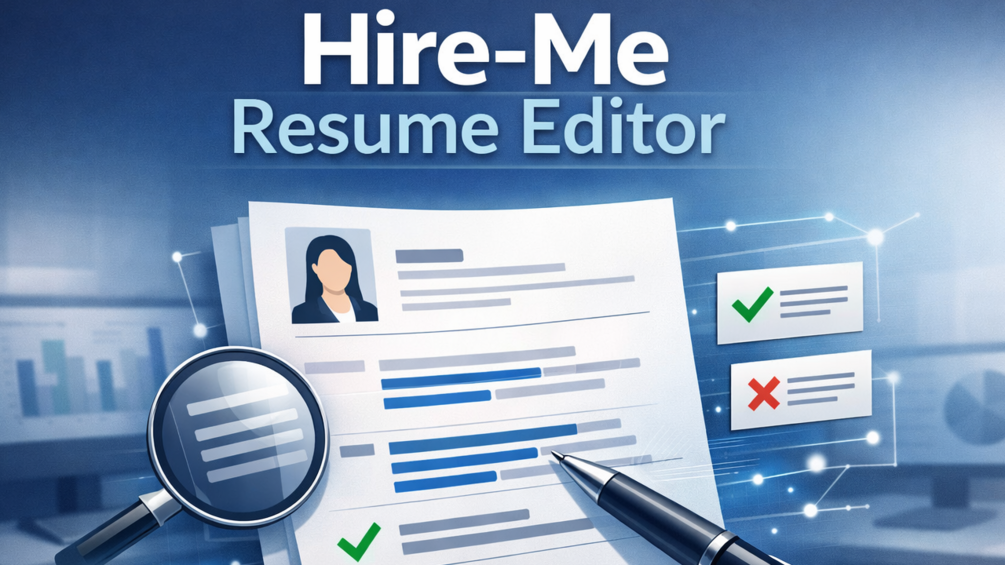 GPT Hire-Me Resume Editor