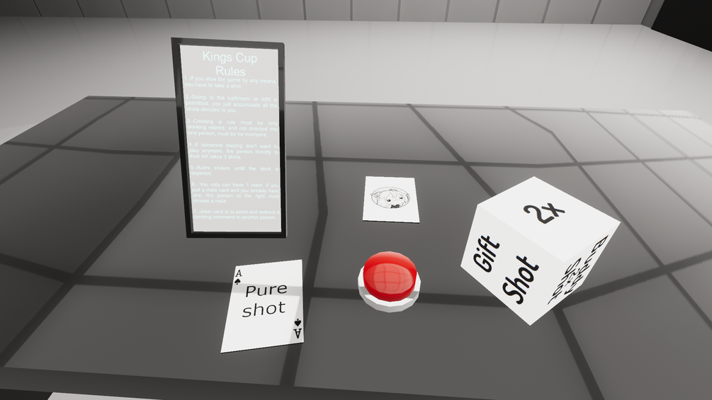 Vrchat World Prefab: Set Of King Cup Cards