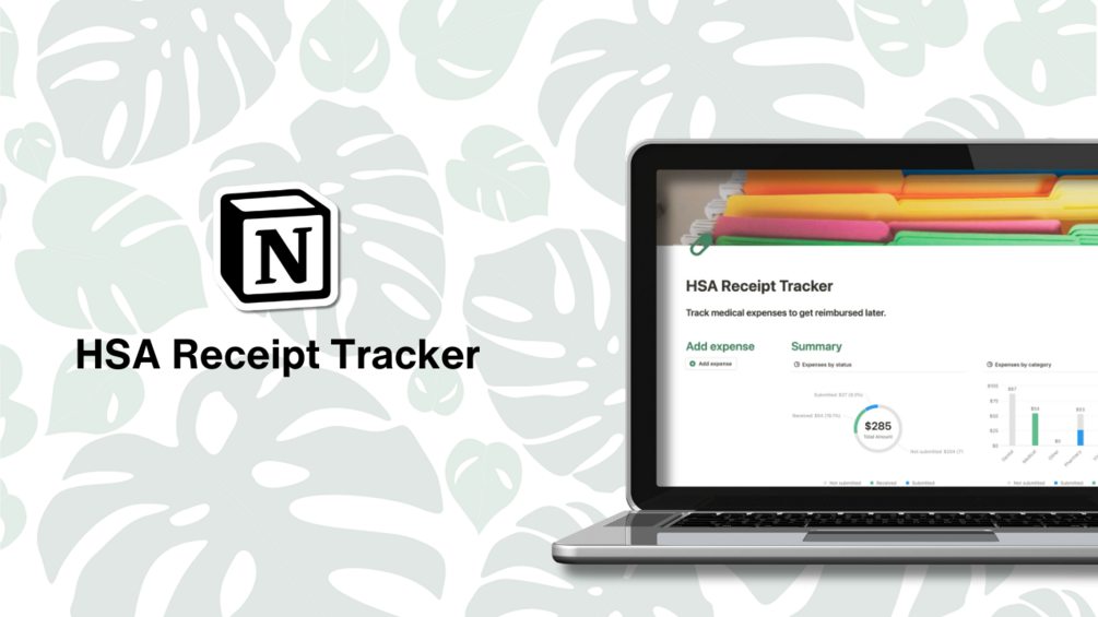HSA Receipt Tracker – Notion Template
