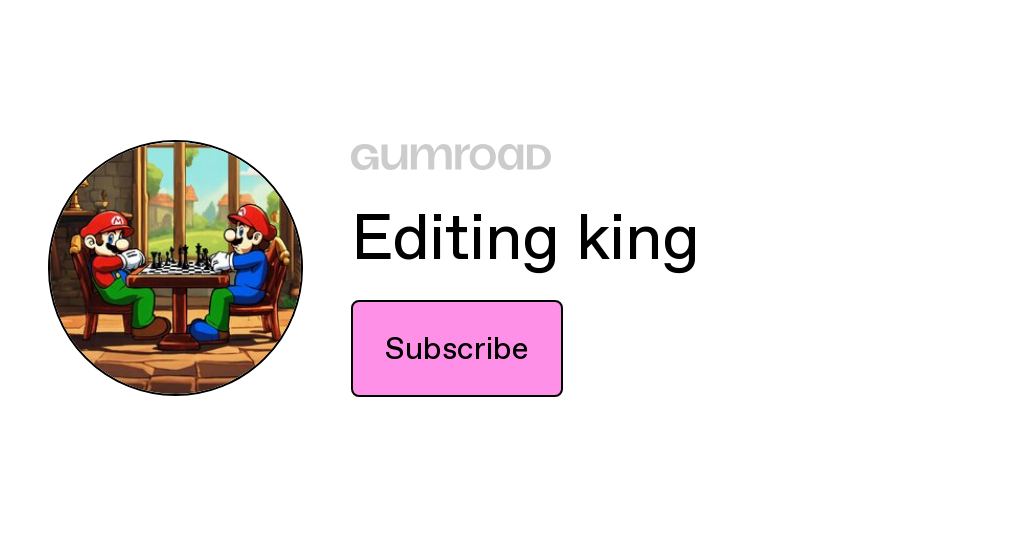 Editing king