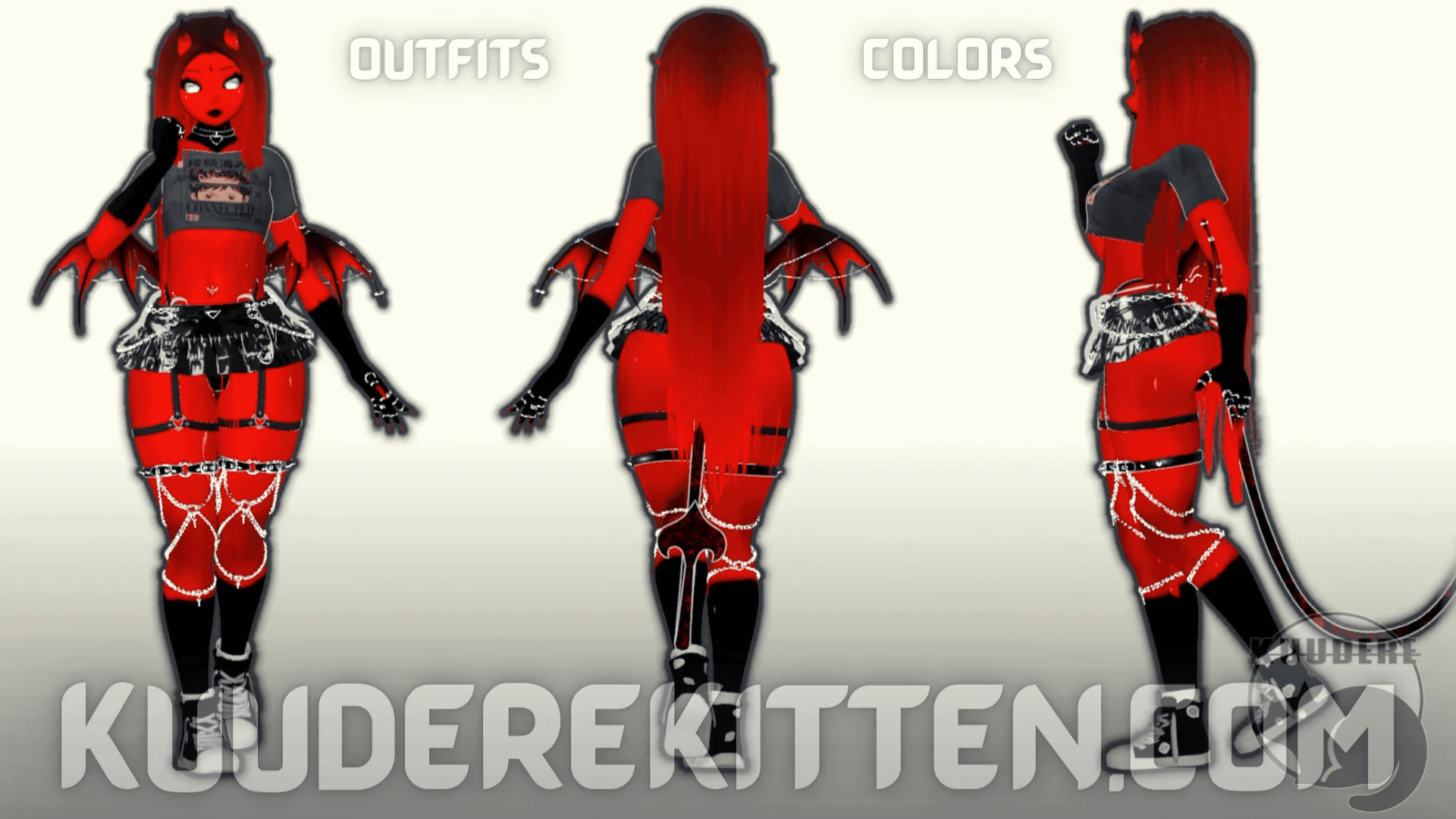 Hanah, Succubus Imp Girl Avatar [PC ONLY][ OPTIMIZED][SPS][VRCHAT AVATAR]