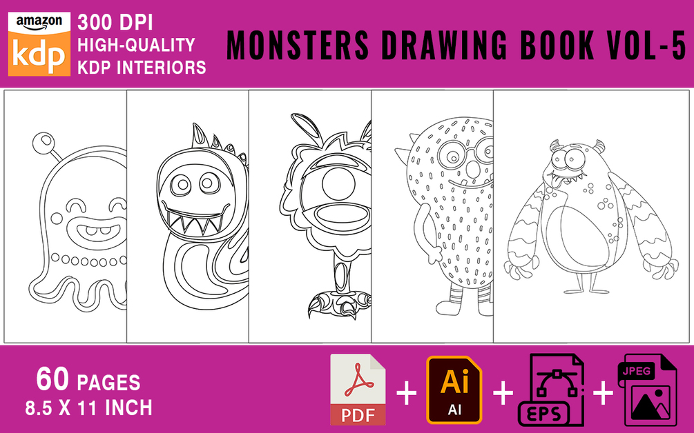 Monsters Drawing Book Vol-5