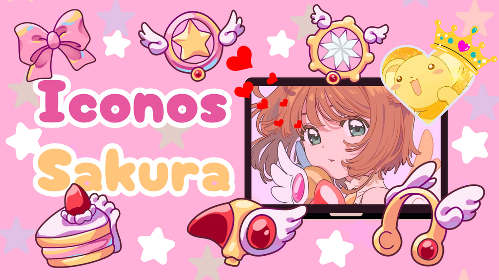 Pack of 10 Sakura Card Captor Desktop Icons - Compatible with Mac and ...