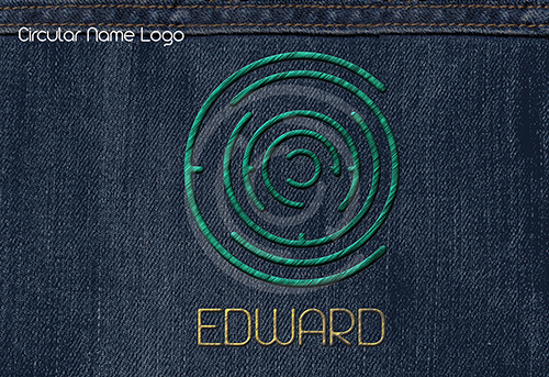 EDWARD - Circular Name Logo