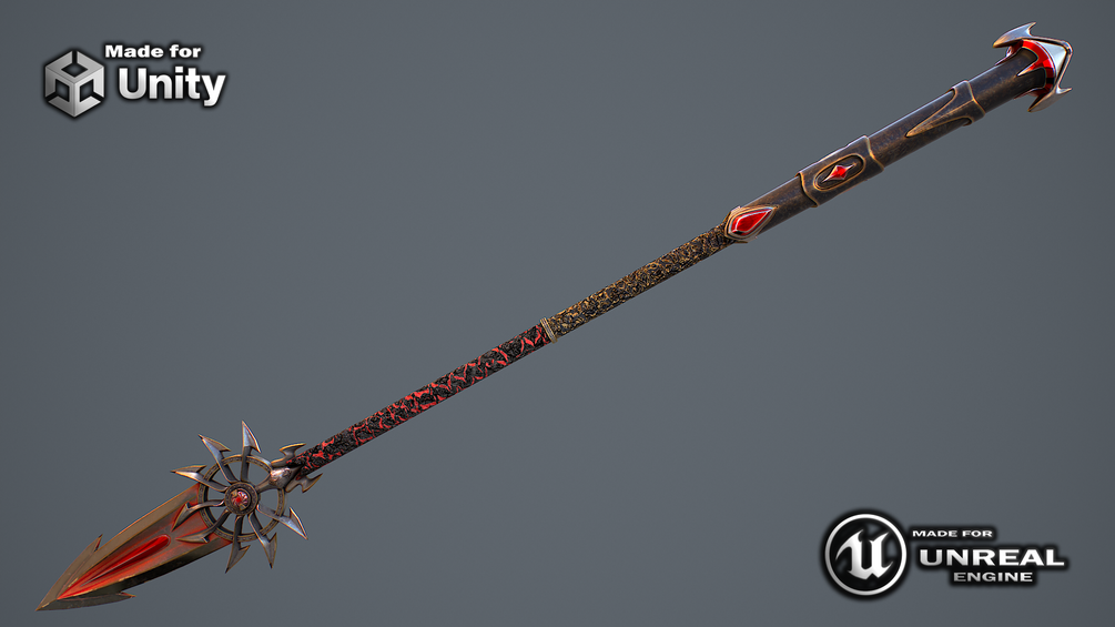 Combat Staff 2 3D Model