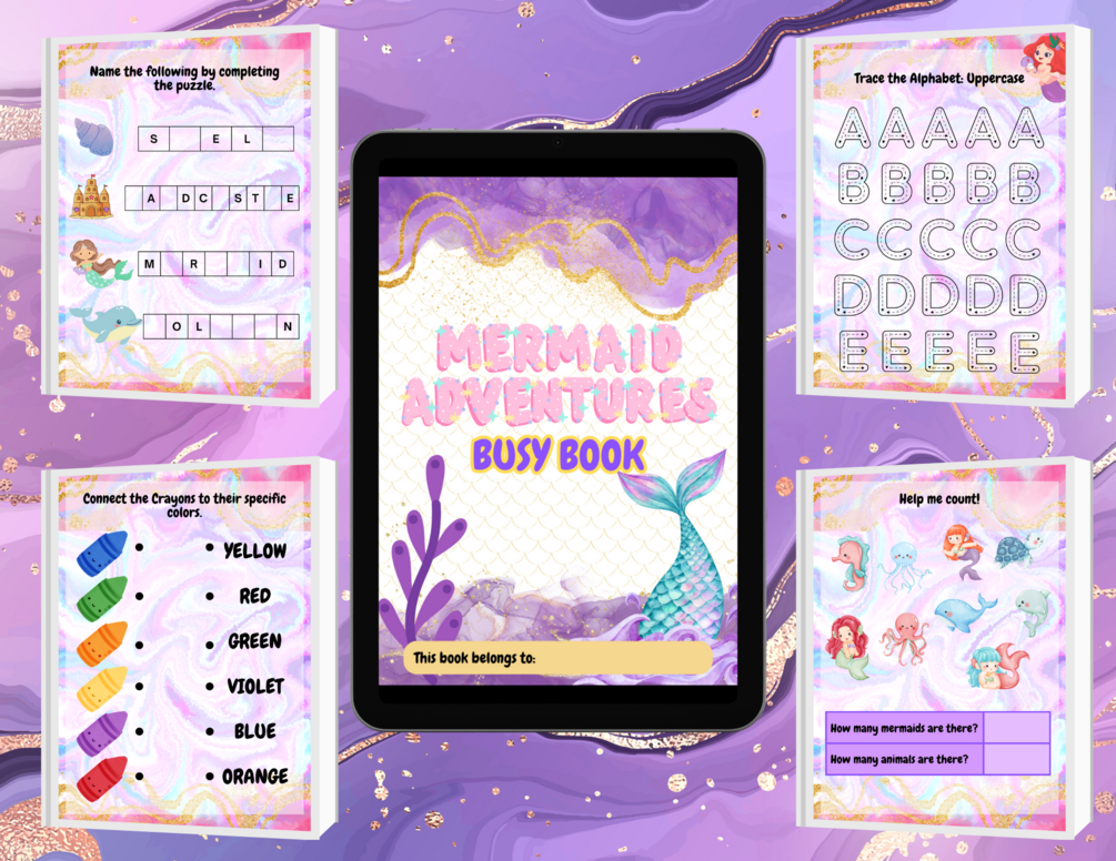 Mermaid Adventures Busy Book