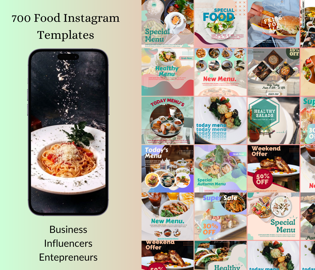 700 Food Instagram Templates