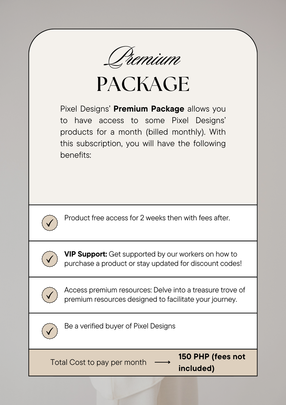 Premium Membership Package