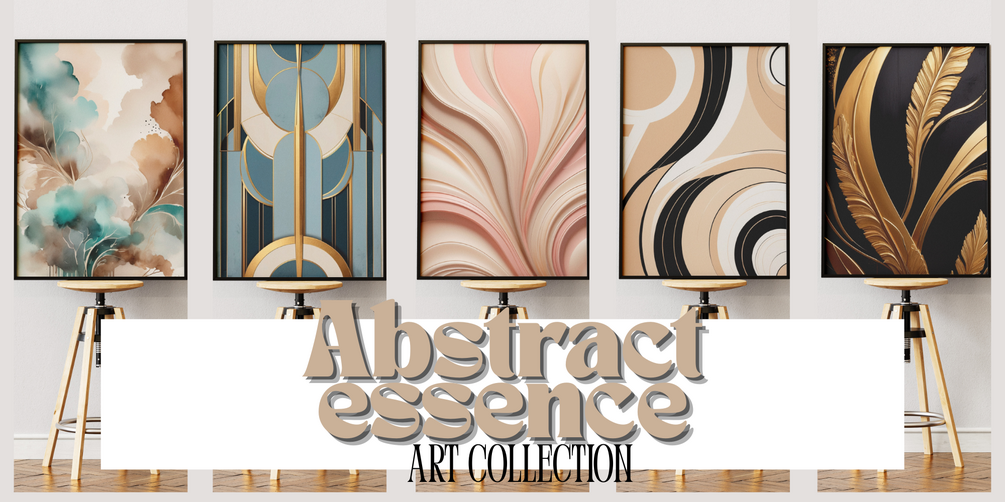 Abstract Essence | Wall Art Collection (Set of 5 Digital Posters)