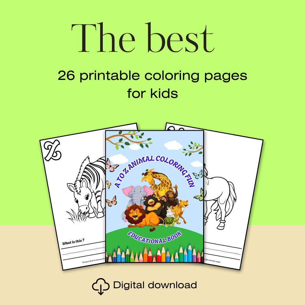 ABC Animal Coloring Book – Fun Alphabet Learning for Kids