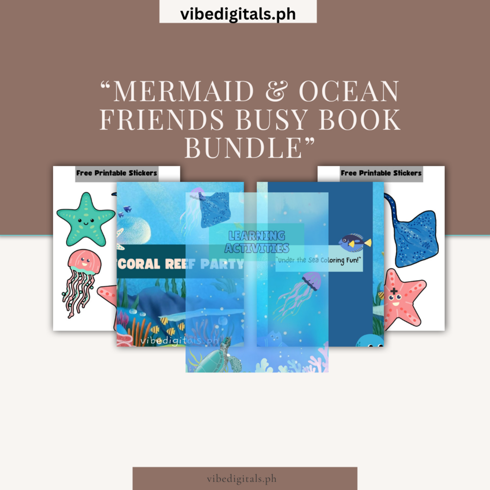 Under the Sea Adventure Bundle: Busy Book, Coloring Pages, Story & Free ...