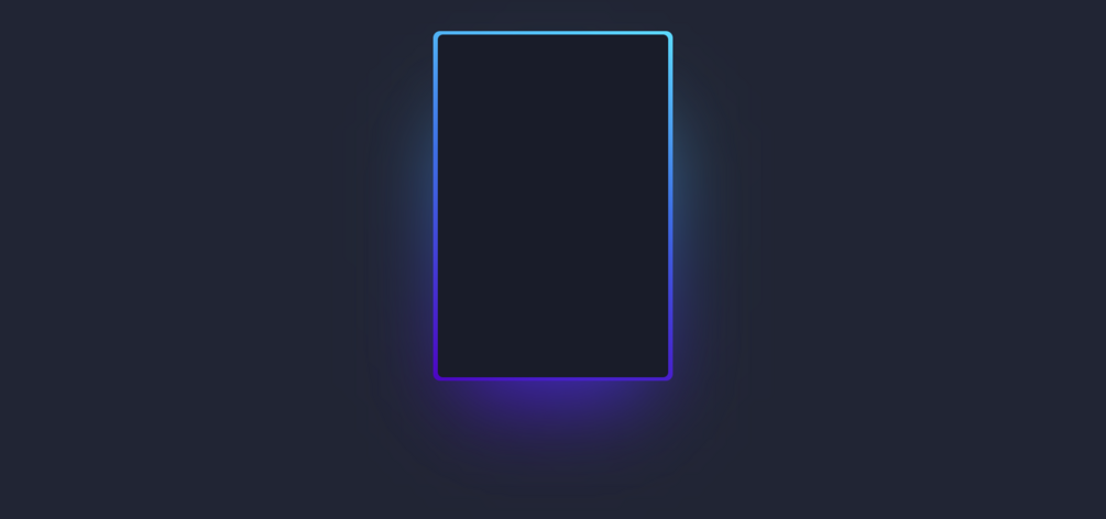 Glowing Card UI Template (HTML & CSS)