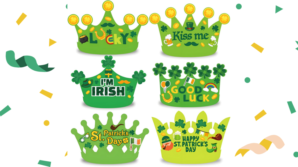 St. Patrick's Day Crown Crafts Kit St. Patrick’s Day DIY Irish Party ...