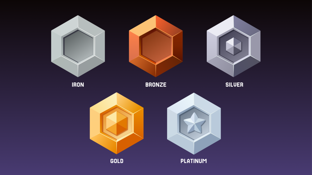 Game Rank Level Badge