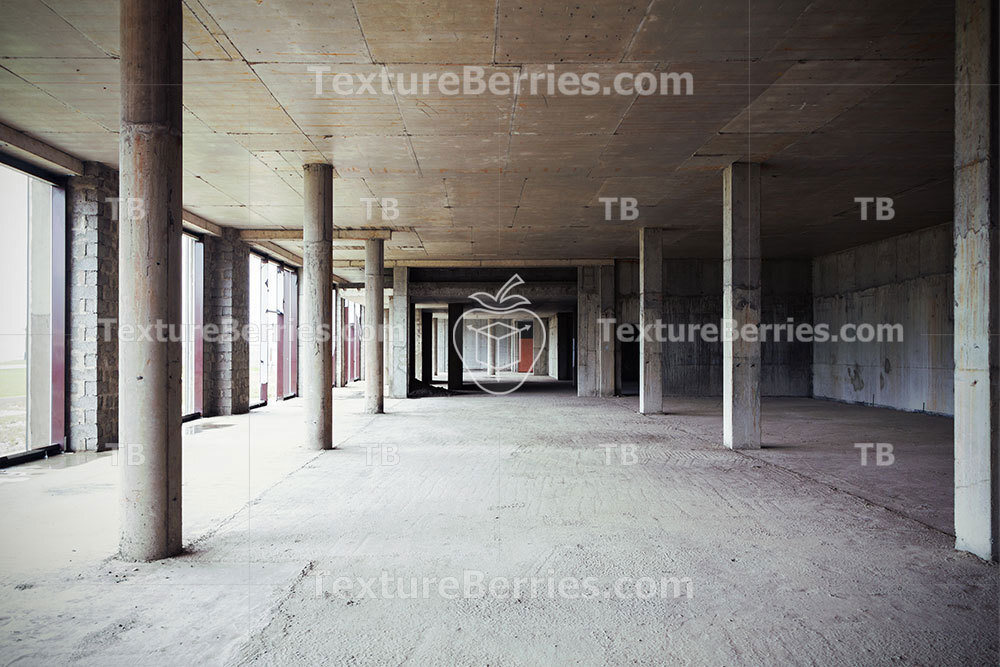 Unfinished concrete building