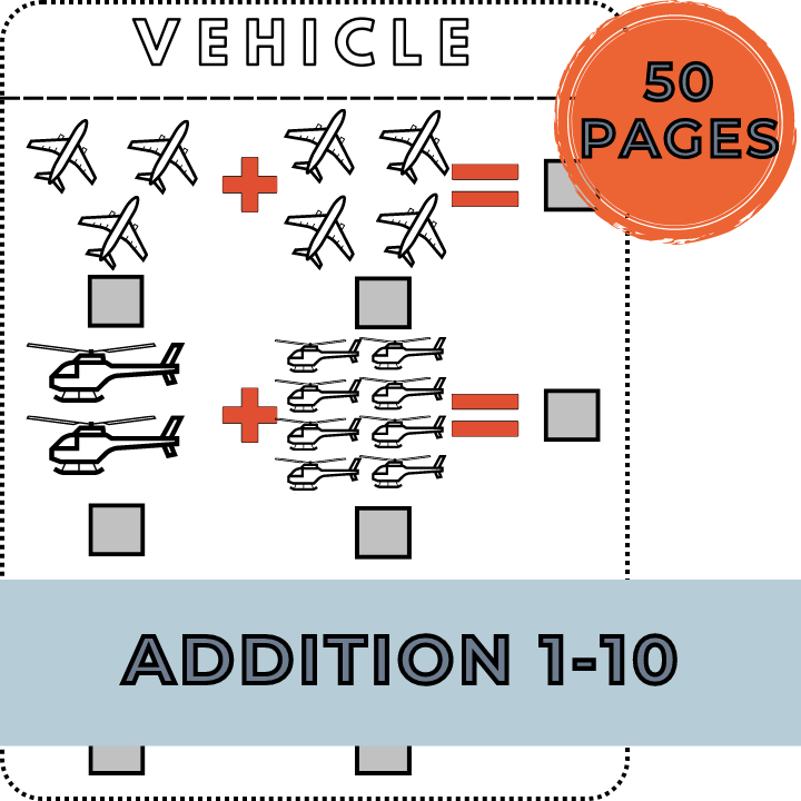 Addition 1-10 for kids