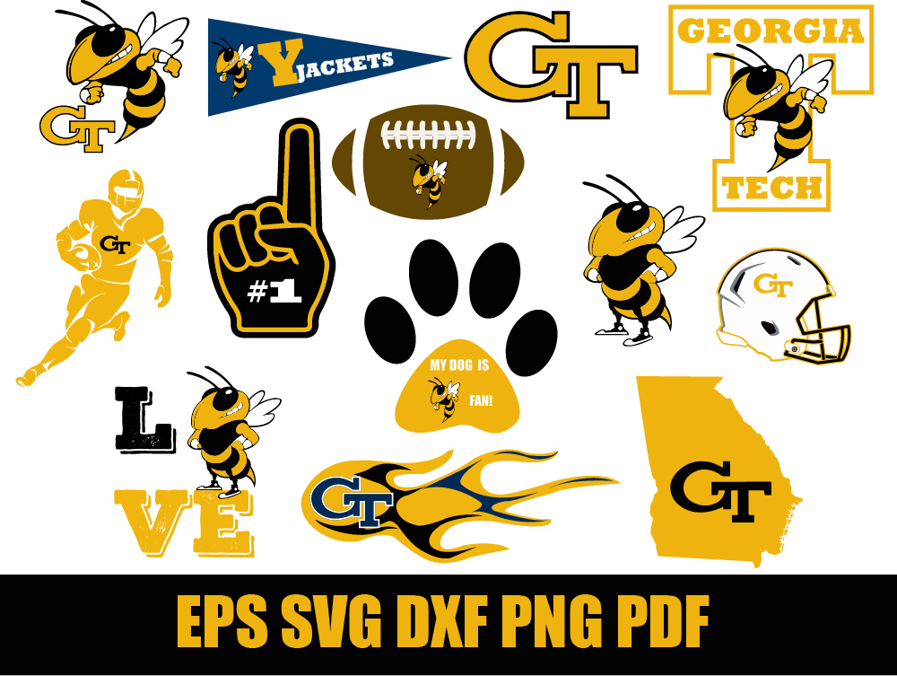 Georgia Tech Yellow Jackets, Georgia Tech Yellow Jackets svg, Georgia ...