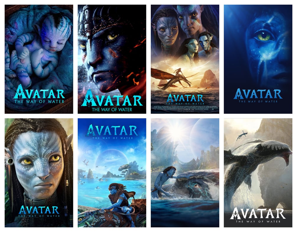 Avatar: The Way of Water (2022) Poster | Movie Poster Digital Download ...