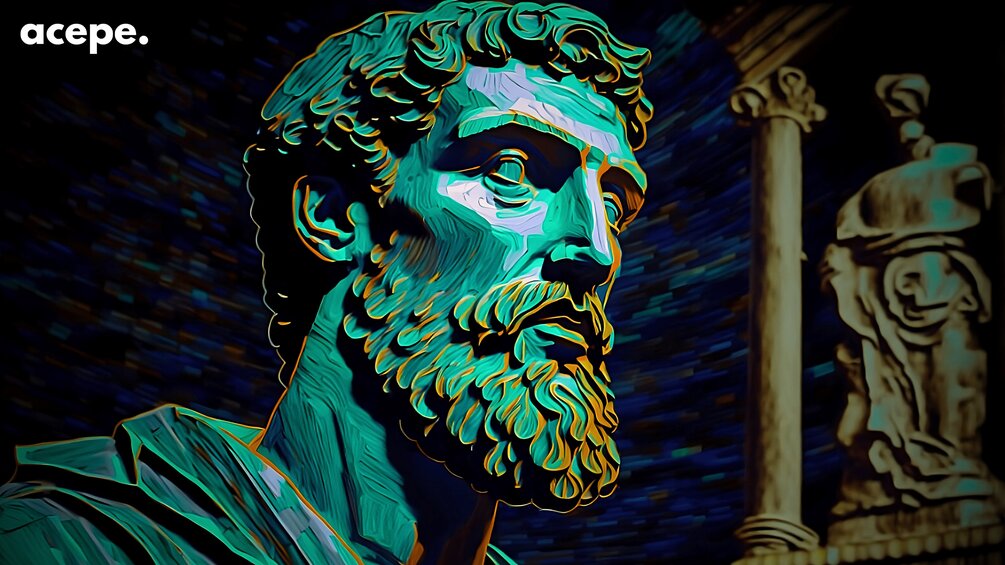 You're a stoic roman reflecting inside a temple in rainy weather ...