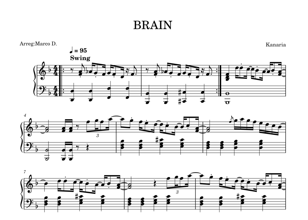 BRAIN / KANARIA SHEET + MIDI