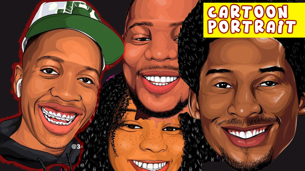 Order a realistic vector cartoon portrait of you (COMMISSION)