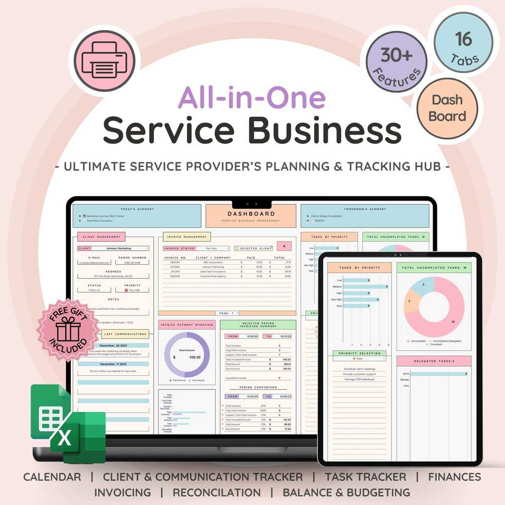 Small Business CRM Dashboard Bookkeeping Tracker