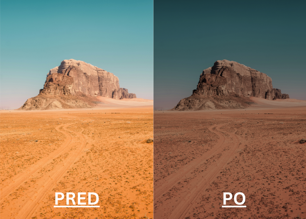 Tmavý Estetický Preset (Filter pre IG a TikTok Videá)