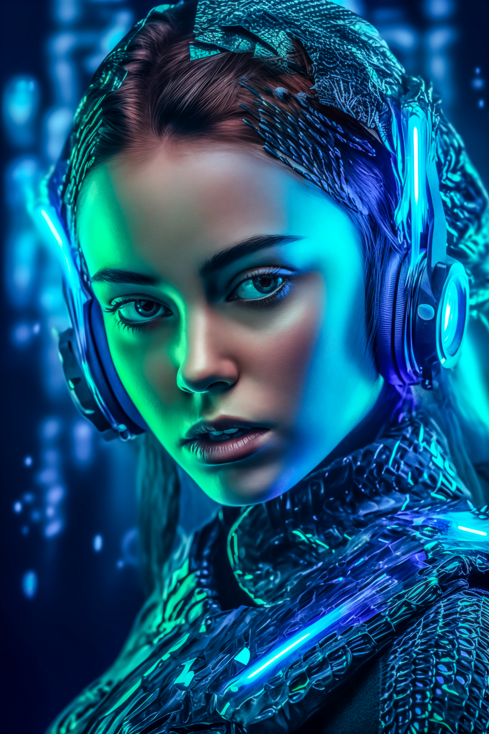 Nyx Venom: The Cyber Siren of the Underworld – Exclusive Digital Art ...