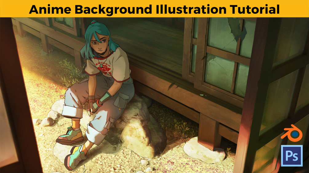 Anime Background Illustration Tutorial