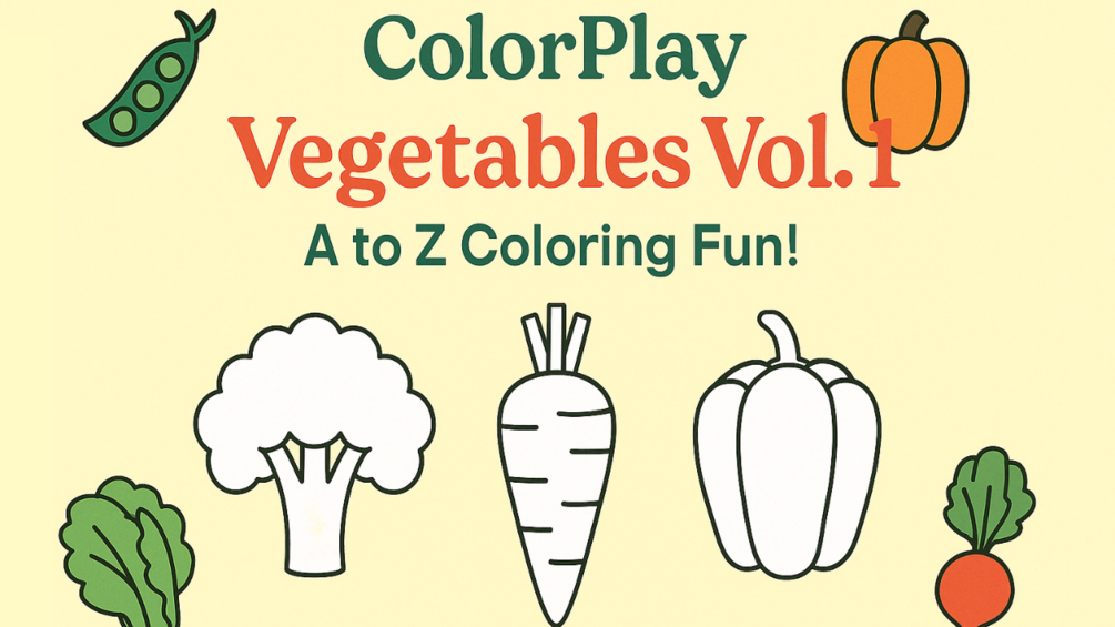 Vegetables Colouring Book Vol.1 | Garden Veggies | Printable Activity ...
