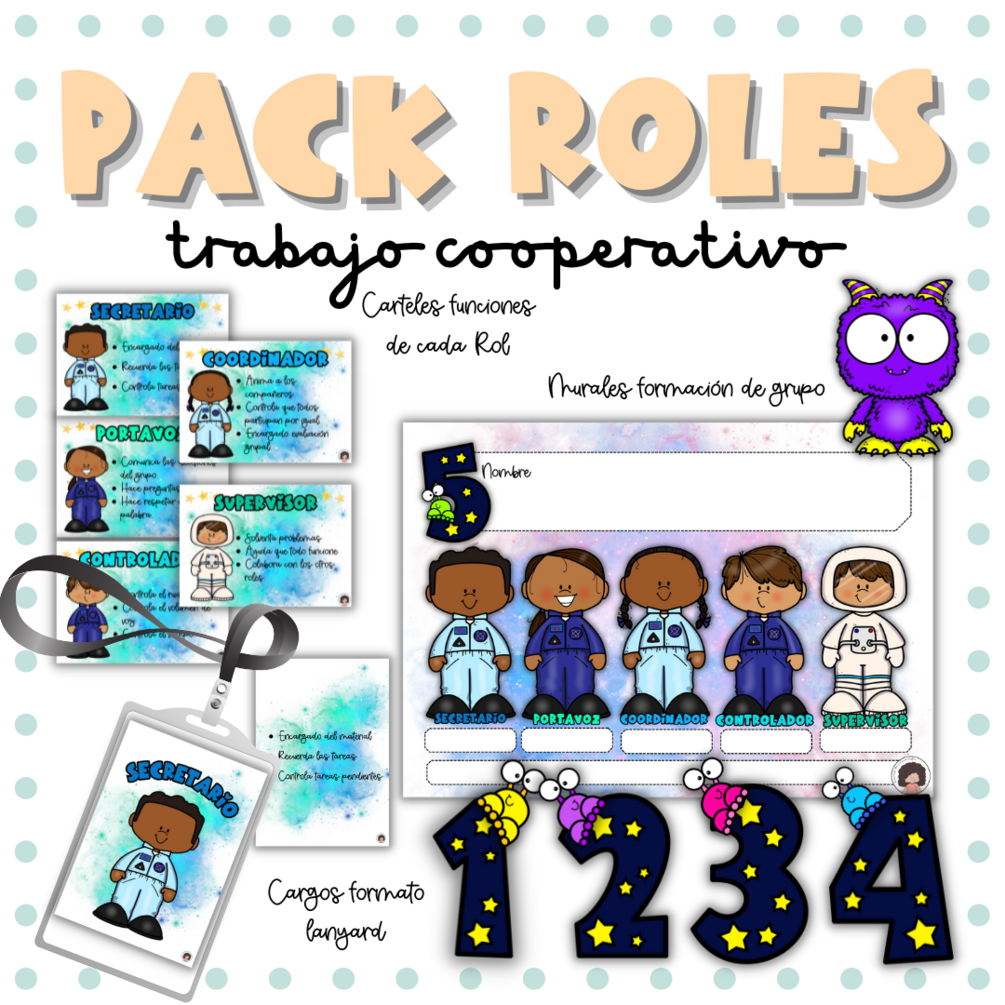 PACK ROLES COOPERATIVO ESPACIALES