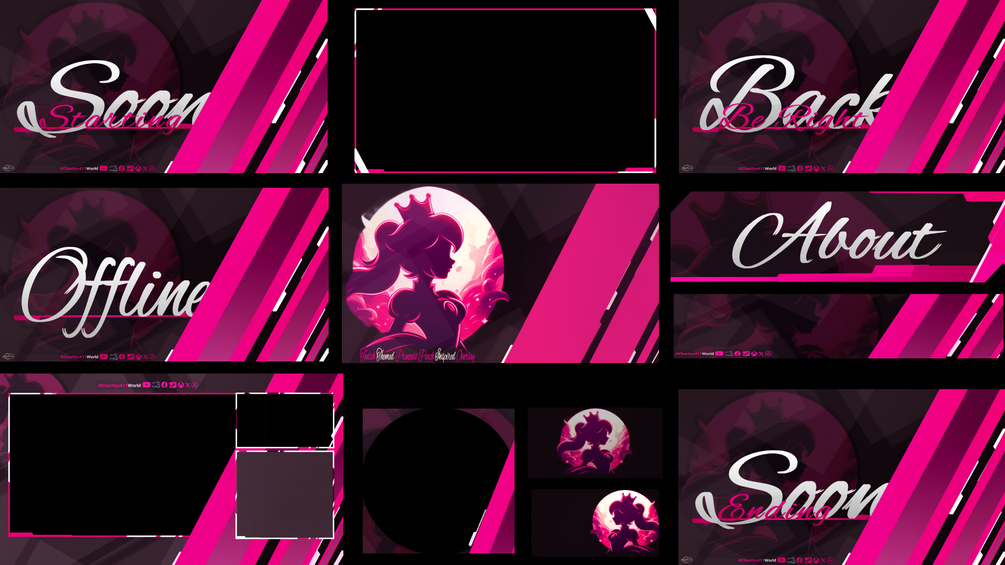 Princess Peach Twitch Overlay