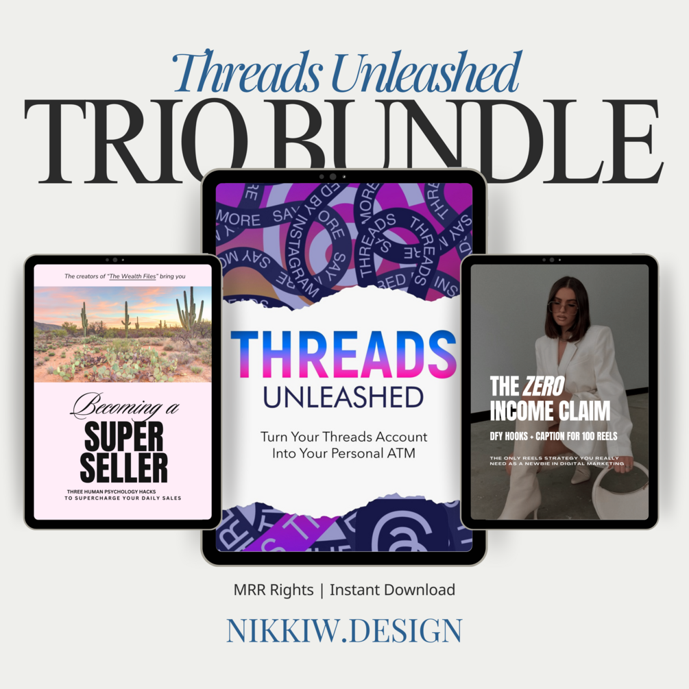 Threads Unleashed, Super Seller, Zero Income Claim Reseller Bundle ...