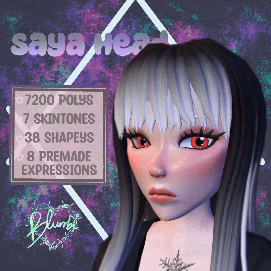Saya Head - (VRChat Asset)