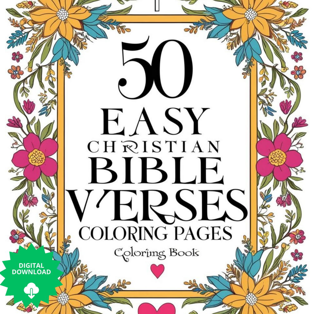 50 Easy Christian Bible Verses Coloring Pages for Kids, Teens, Adults ...