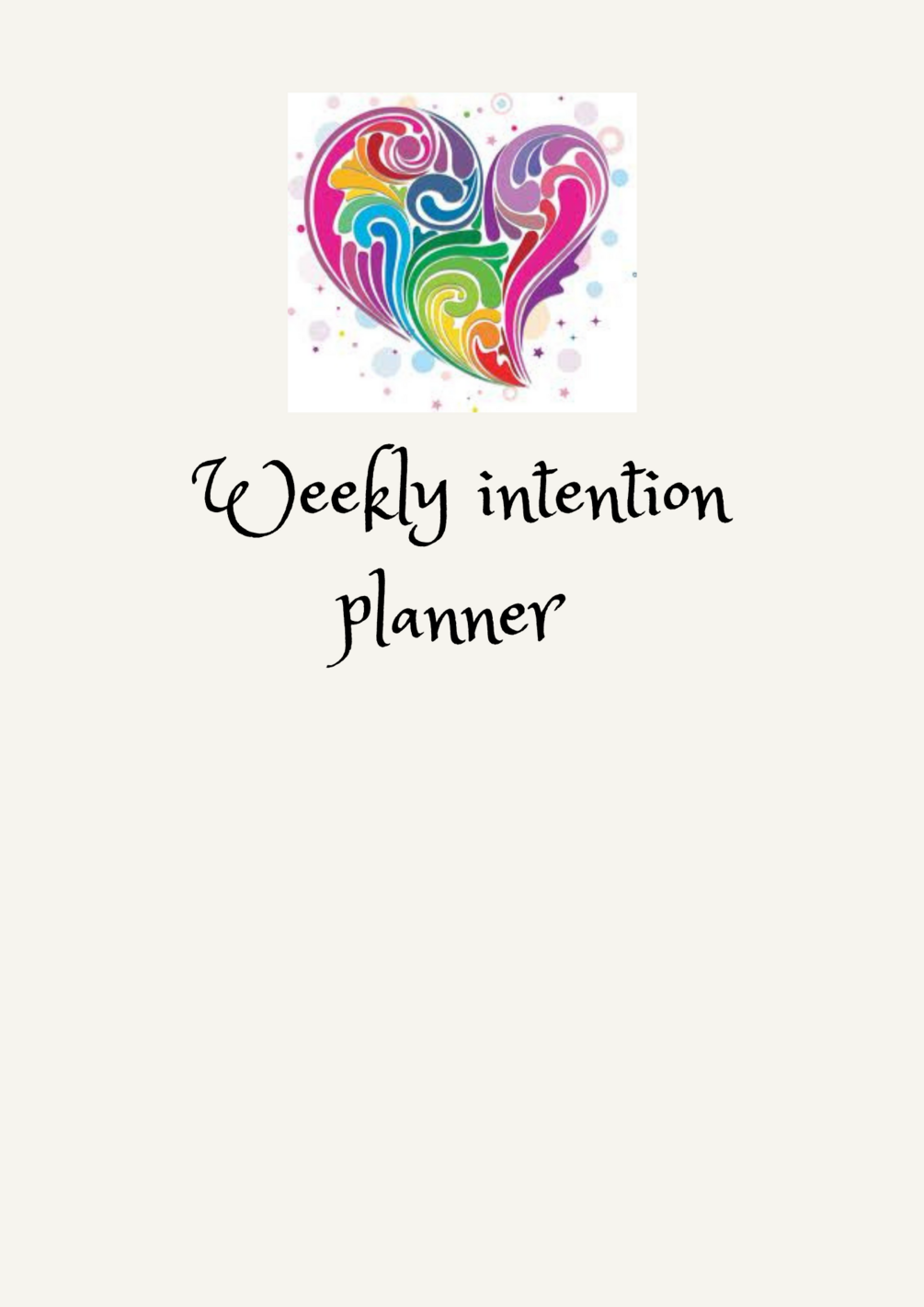 weekly planner