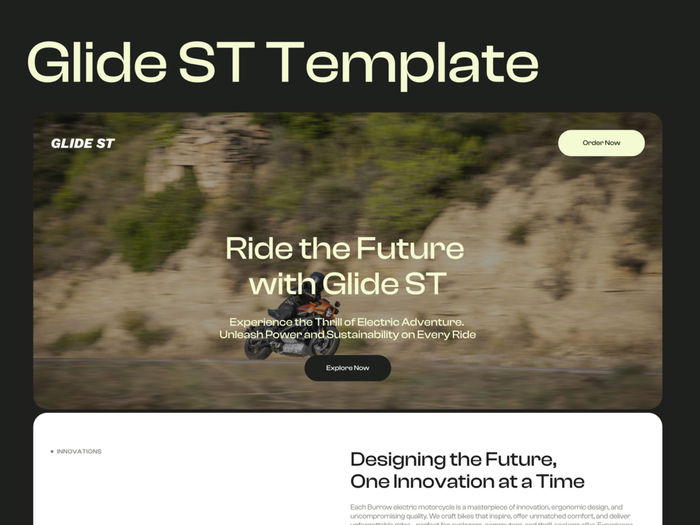Glide ST Framer Template