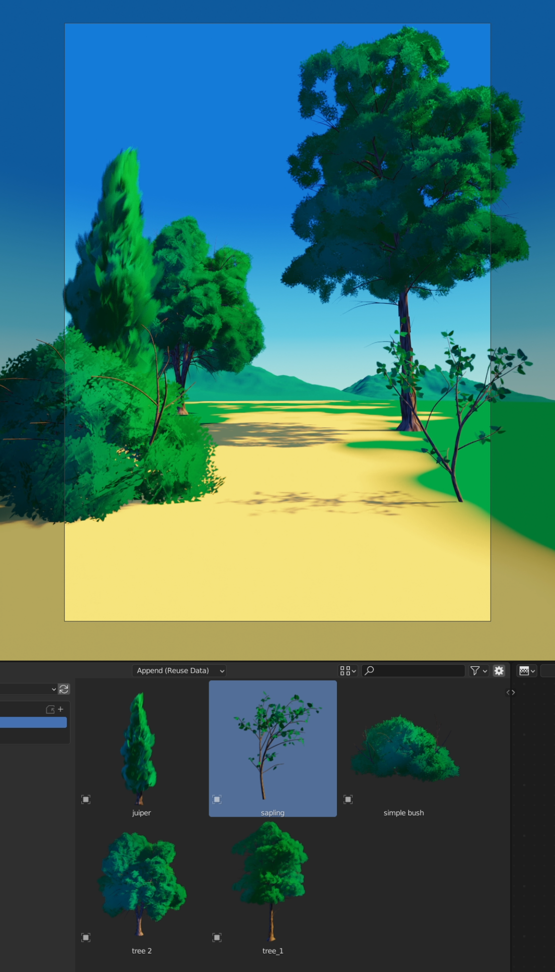 Anime Trees update, and alot of new stuff on my free art resources ...