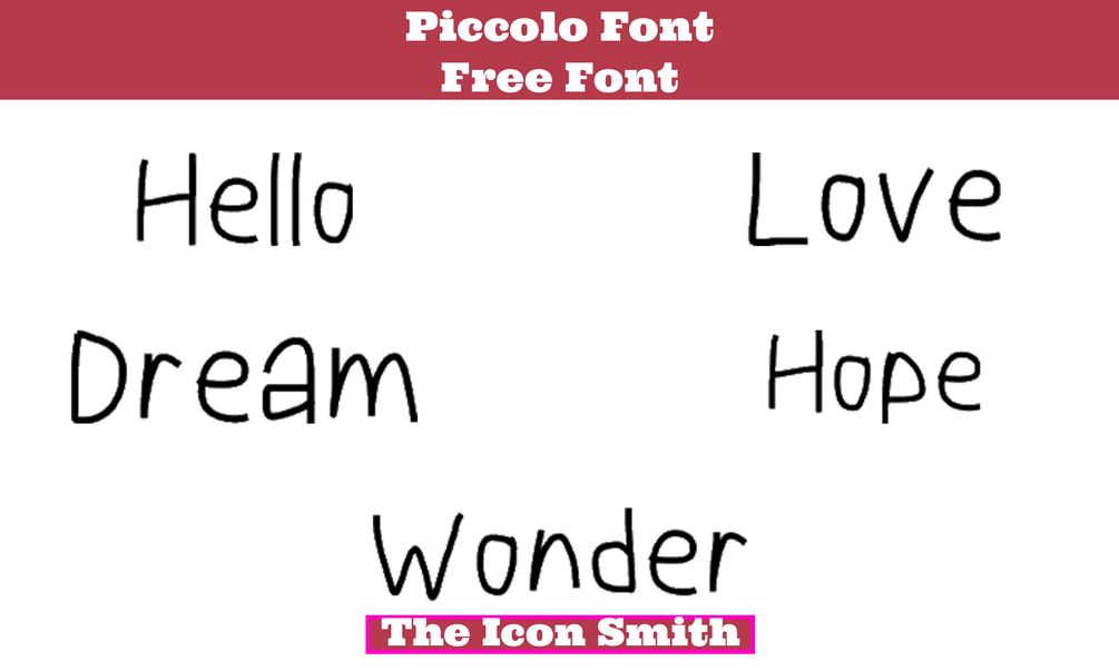 Free Piccolo Font F22476