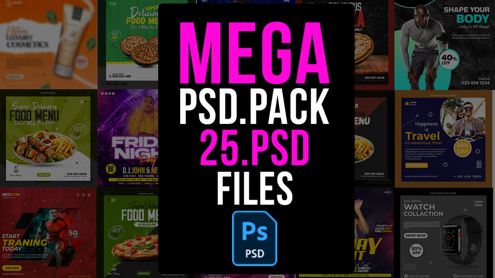 Mega. 25 PSD Pack