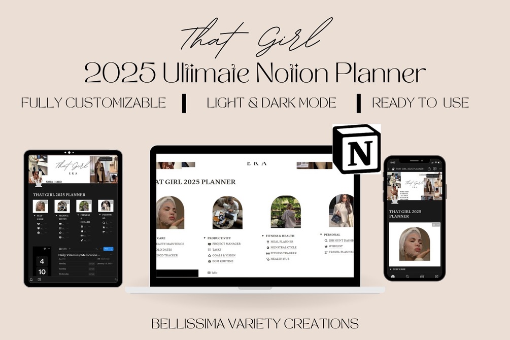 That Girl 2025 Ultimate Notion Planner