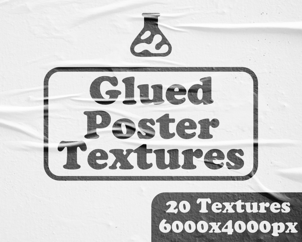 Glued Poster Textures Pack: High-Res Folded Paper Backgrounds ...