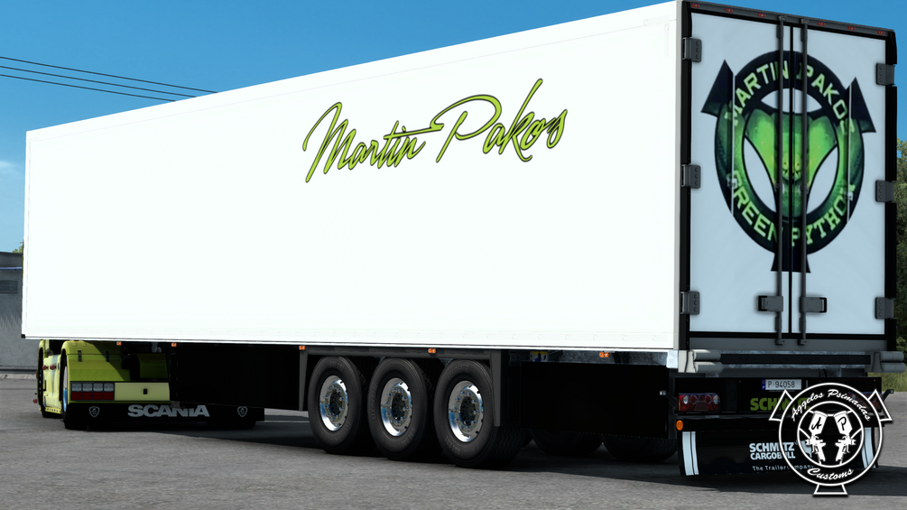 Scania R "Green Python" Martin Pakos Combo Skin (Scania R SCS & Eugene)